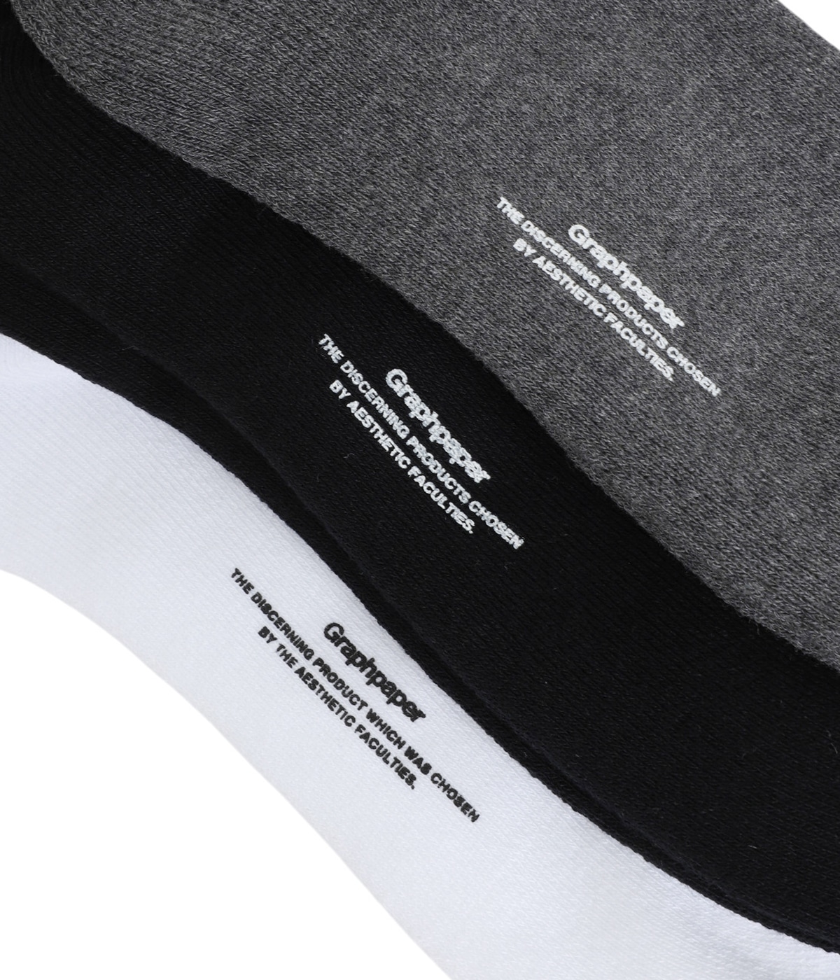 Graphpaper 3-Pack Socks | Graphpaper(グラフペーパー) / ファッション雑貨 靴下・ソックス (メンズ)の通販 - ARKnets 公式通販