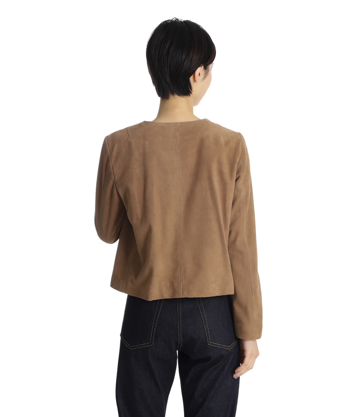 【レディース】NO COLAR 5 METAL BUTTON JACKET | CINQUANTA(チンクワンタ) / アウター レザー ...